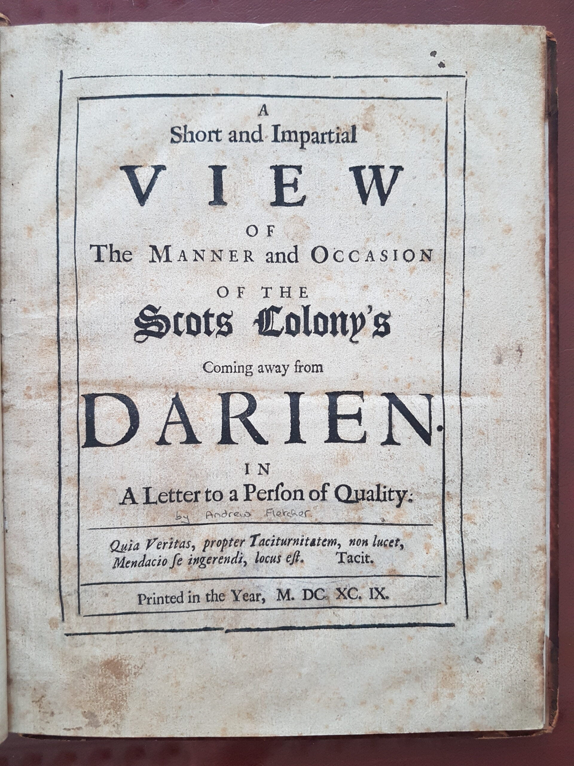 Room 6: The Darien Scheme – The WS Society Heritage Portal